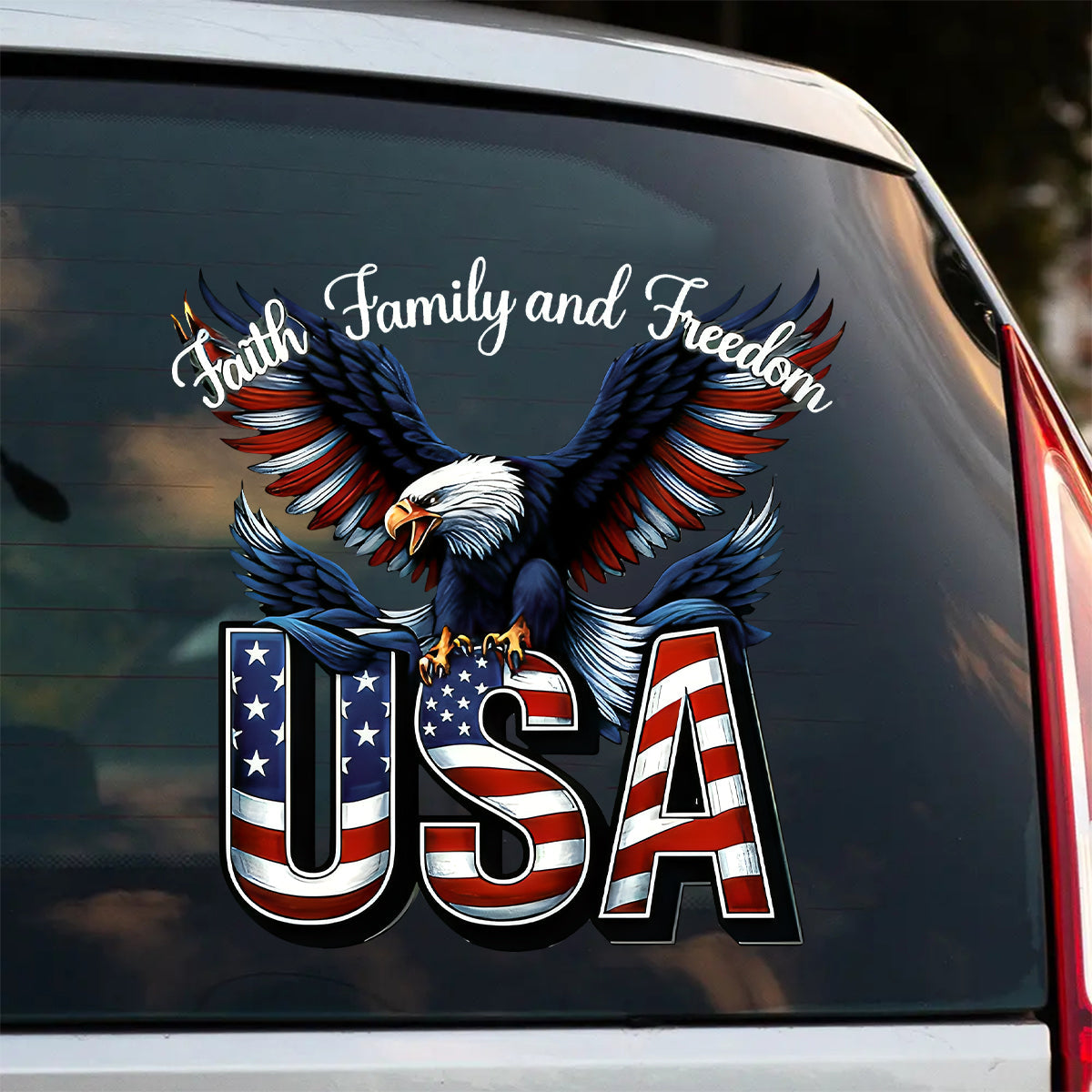Faith, Family & Freedom America 250 Years Decal Sticker - HAPPARY