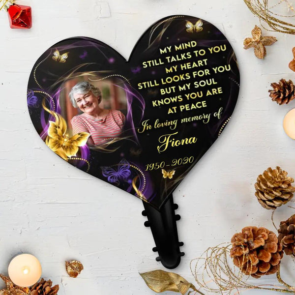 Custom Personalized Memorial Photo Tree Topper - Memorial Gift Idea Fo ...